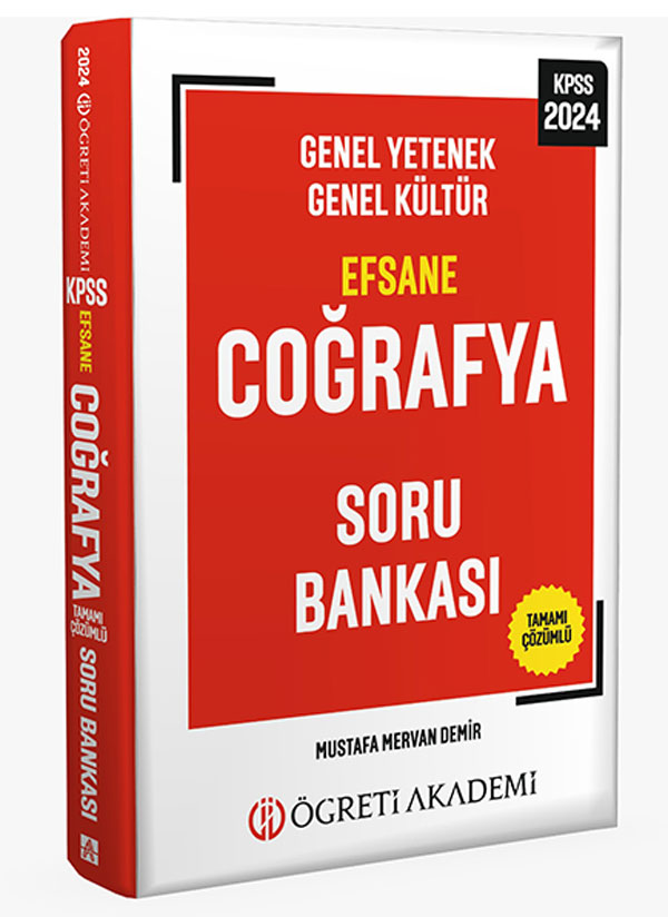 2024 KPSS Genel Yetenek Genel Kültür Efsane Coğrafya Soru Bankası ...